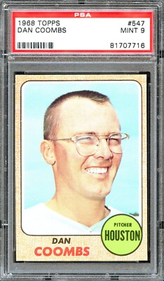 BB - 1968 Topps - #547 - Dan Coombs - PSA 9 - MINT | eBay