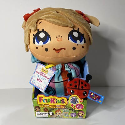 Flipkins Riley Plush Doll w/ Pocket Cutie | eBay