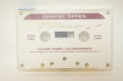 Chapel Cassette Tapes Calvary Golden Springs 1992 Jeanette Sheets ...