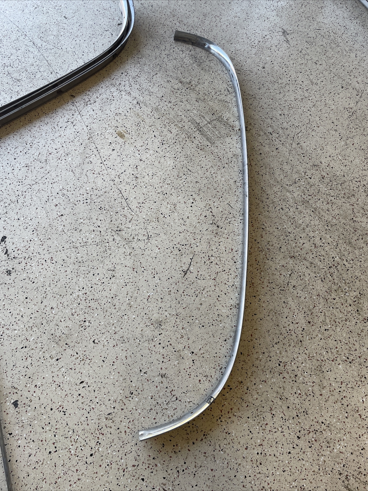 1958 Impala Rear Interior Upper Stainless Trim Hardtop 58 Chevrolet | eBay