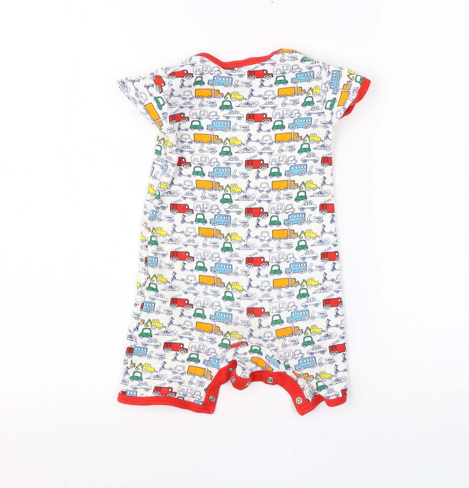 Mini Club Boys White Cotton Blend Babygrow Size 9-12 Months | eBay UK