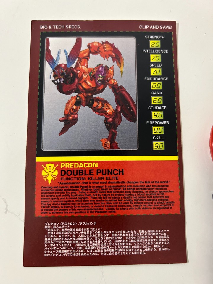 Transformers Beast Wars Botcon Double Punch | eBay