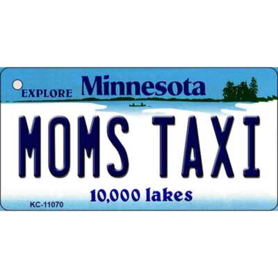 Moms Taxi Minnesota State License Plate Tag Novelty Key Chain KC-11070 ...
