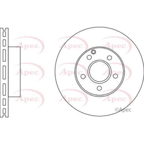 Apec Brake Disc Front Single 0004211912 2044210012 A0004211912 DSK2585 ...