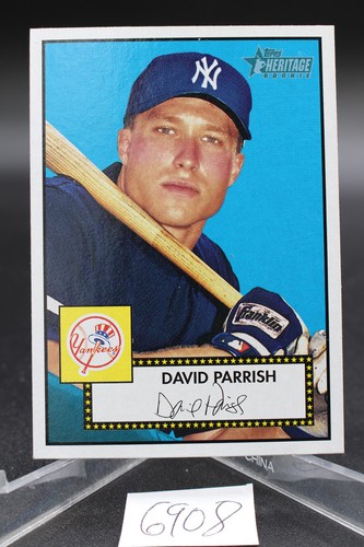 2001 Topps Heritage David Parrish #154 New York Yankees RC NM+ | eBay