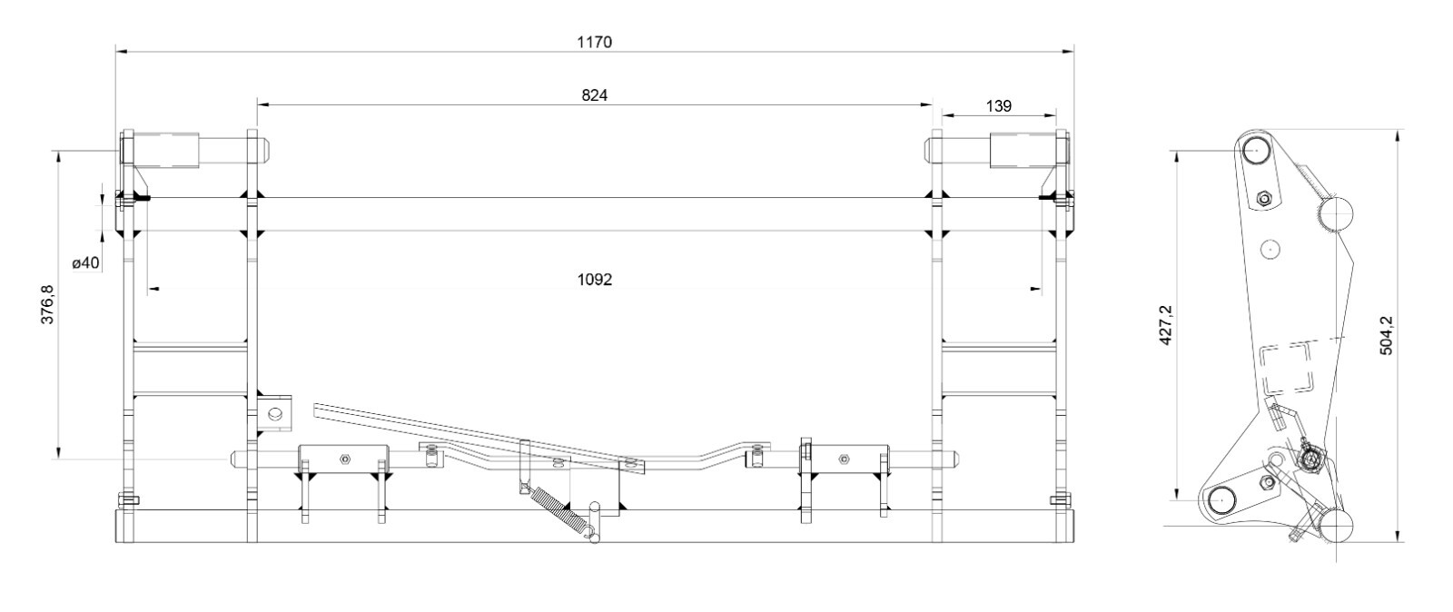 Tractor Machine Loader Brackets Trima Manitou Euro 8 Claas JCB Chilton ...