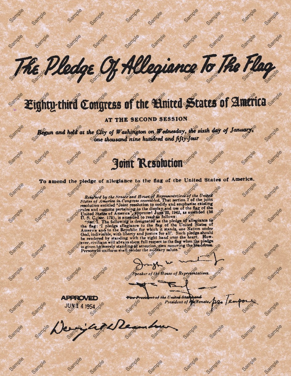 Original Pledge Of Allegiance