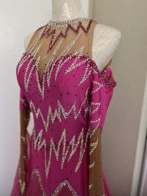 Fusia ballroom dance competition dress size M | eBay