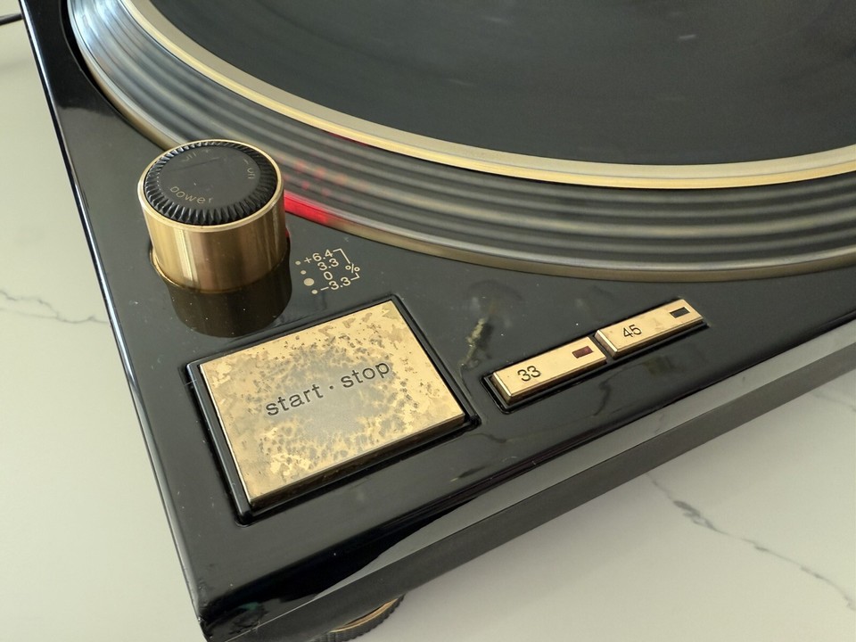 Technics SL 1200 GLD DJ Turntable 24K Gold Plated Limited Edition 484 ...