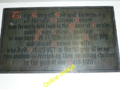 Photo 6x4 St Swithun, Combe: memorial (b) Combe/SU3760 c2013 | eBay UK