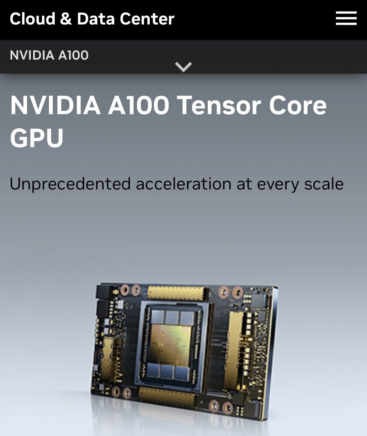 Nvidia A100 Tensor Core GPU SXM4 80GB Module For AI, HPC, Servers ...