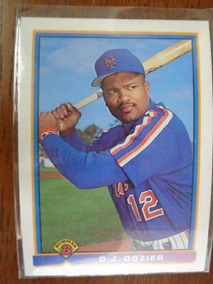 D.J. DOZIER NEW YORK METS 1991 BOWMAN BASEBALL CARD #478 | eBay