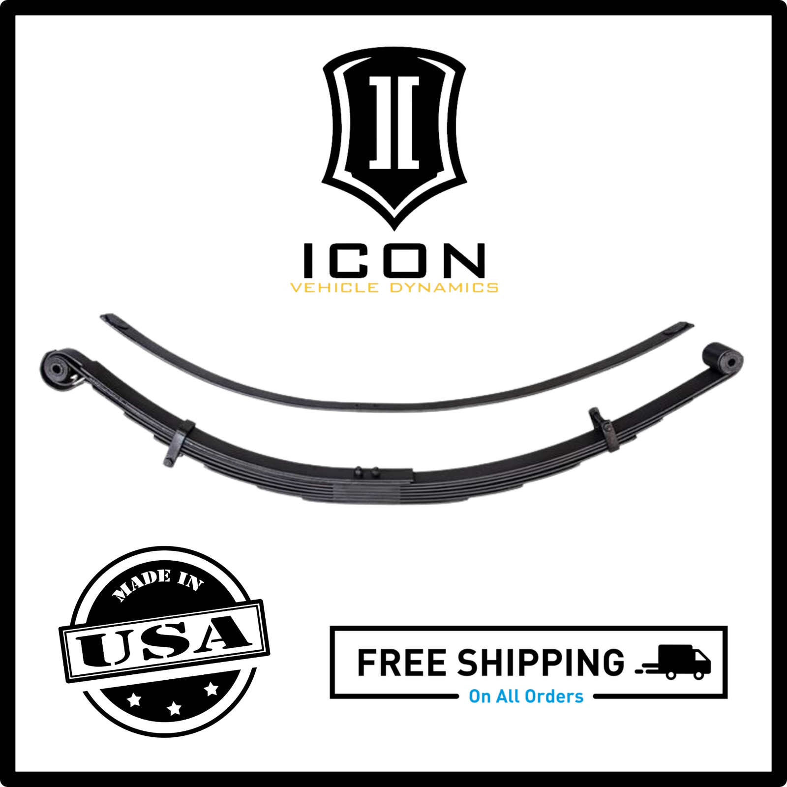 Icon Multi-Rate 1-3" Lift Leaf Spring w/ Add-A-Leaf Fits 2017-2020 Ford ...