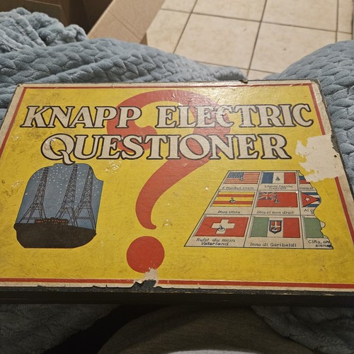 Vintage Knapp Electric Questioner Game With Over 31 Cards And Instructions | eBay
