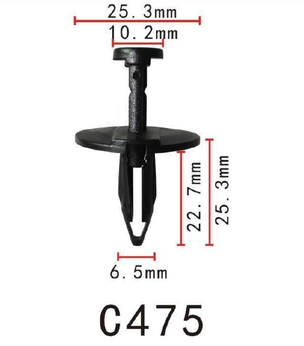 50pcs Fit Ford GM N802781S W704340S300 14093088 Splash Shield Fascia ...