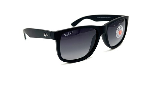 Ray-Ban 4165 Sunglasses Justin Black Gradient Grey Men - 622/T3 55 mm ...