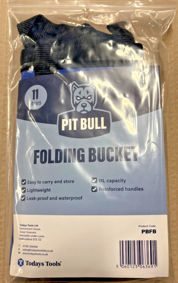 11 Litre Folding Plumbers Bucket - Pitbull | eBay UK