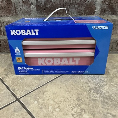 Kobalt Mini Tool Box Toolbox Pink Steel 5462039 (BRAND NEW) Lowe’s ...