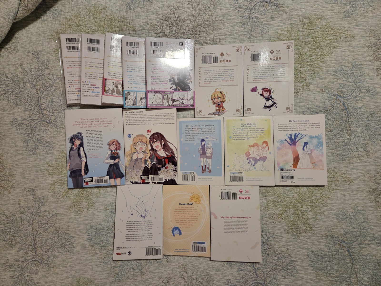 Lot of 15 Yuri Manga Sapphic WLW Girl's Love Comic Books Graphic Novels ...