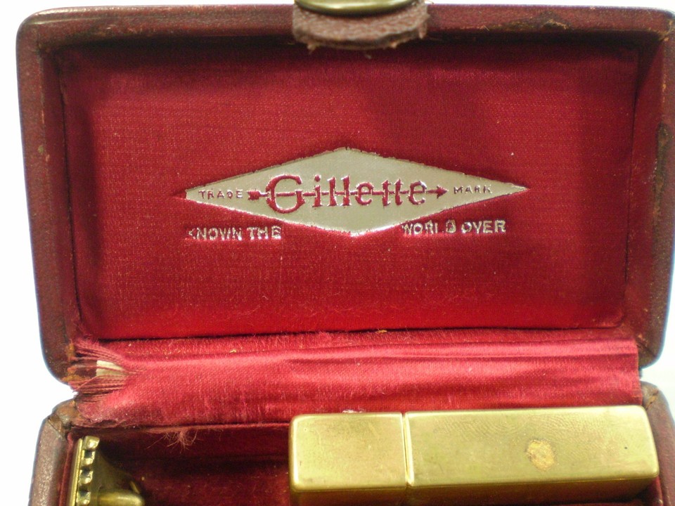 VINTAGE GILLETTE 3 PIECE OLD STYLE SAFETY RAZOR | eBay