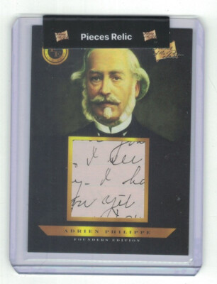 ADRIEN PHILIPPE 2023 Pieces Of Past Founders Edition AUTHENTIC HANDWRITING RELIC | eBay