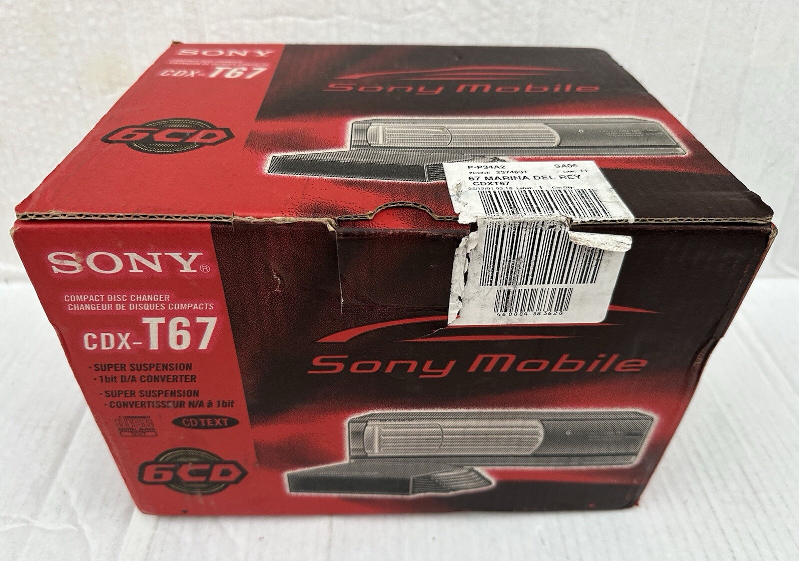 Sony CDP-CX355 300 Disc CD Player with remote,keyboard,cables and ...