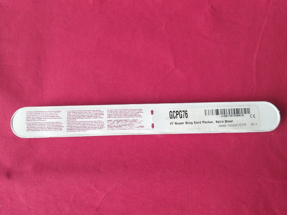 Dental Hu-Fridy #7 Guyer Ging Cord Packer GCPG76 | eBay