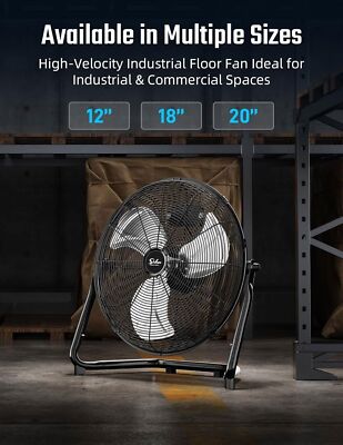Commercial High Velocity Industrial 12-30"Drum 3Speed Adjustable Floor ...