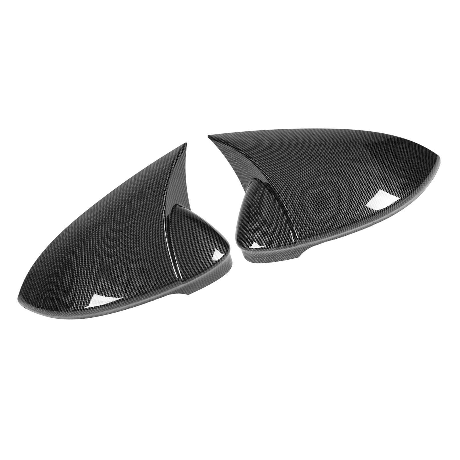Horn Style Side Wing Mirror Caps Car Exterior Rear View Mirror Covers ...