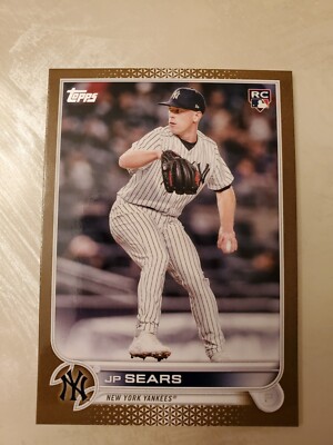 JP Sears 2022 Topps Update #US210 Gold Parallel /2022 SP Rookie Card RC ...