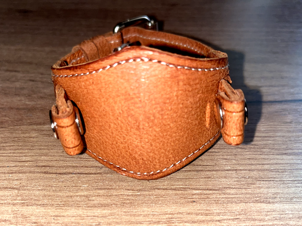 12mm leather handmade WW1 WW2 military army aviator trench bund watch ...