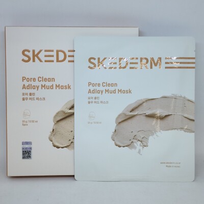 SKEDERM Pore Clean Adlay Mud Mask 15g x 5pcs Anti Aging Tightening K ...