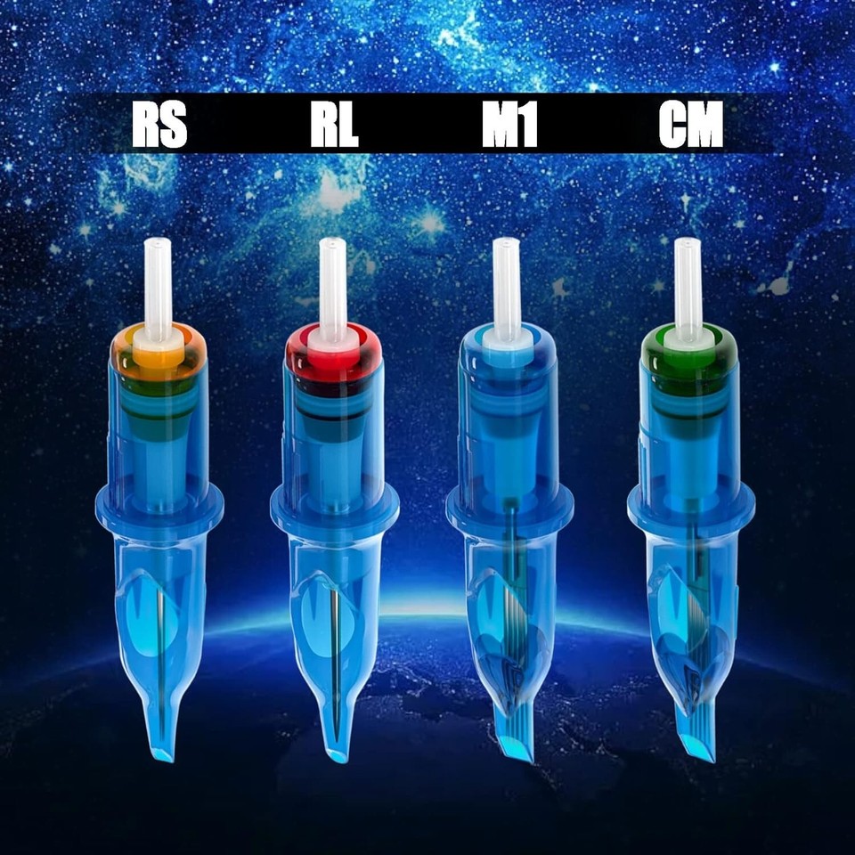 30 PCS Tattoo Cartridge Needles Disposable Mixed Size 5RL 7RL 5RM 7RM ...