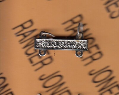 US Army Marine Corps Marksmanship MORTAR Stabrite hanger tab badge MOR ...