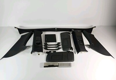 BMW E46 COMPACT black headliner set Trim Kit Black Cloth OEM Roof Black ...