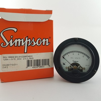 Amp & Voltmeters - Simpson Model