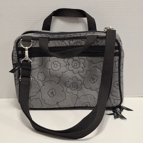 Thirty One Gray Floral Multi Purpose Bag Crossbody | eBay