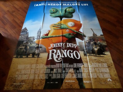 AFFICHE ANIMATION / DEPP / VERBINSKI / RANGO / 120X160 | eBay