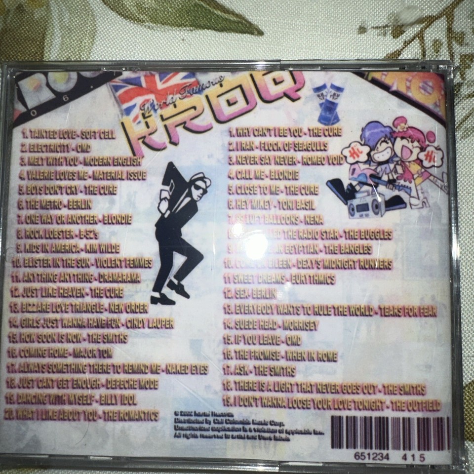 KROQ 80’s Flash Backs CD- Various Artist 2 CD Compilation | eBay