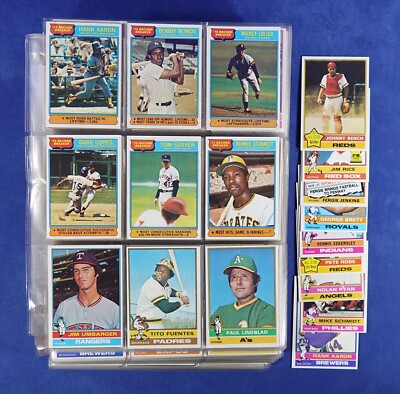 1976 TOPPS BASEBALL NEAR COMPLETE SET 696/704 NMMT W/TRADED *343927 | eBay