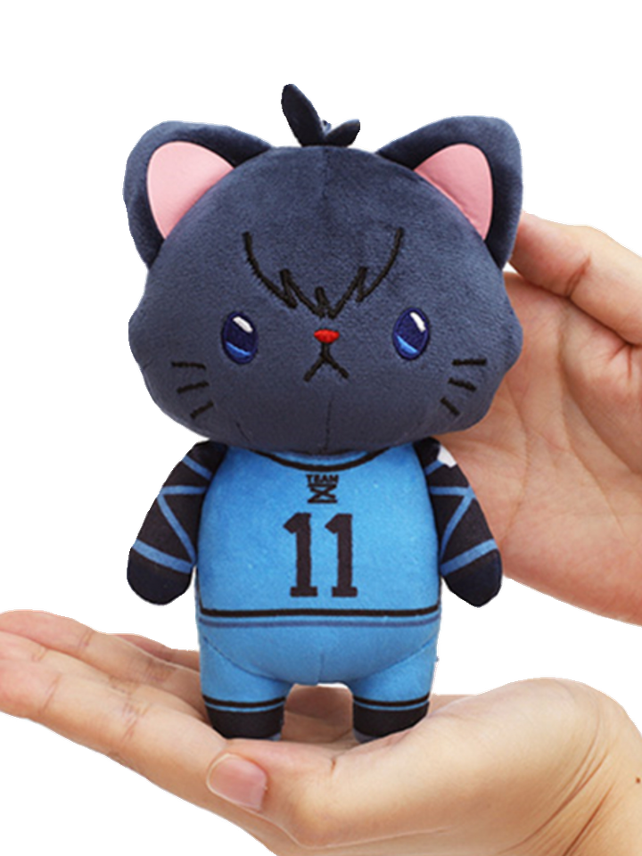 BLUE LOCK Nagi Seishiro Cat Anime Stuffed Toy Doll Plush Pendant Puppet ...