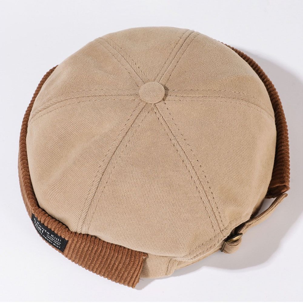 Corduroy Landlord Hat Windproof Beanie Hats High-quality Docker Cap ...