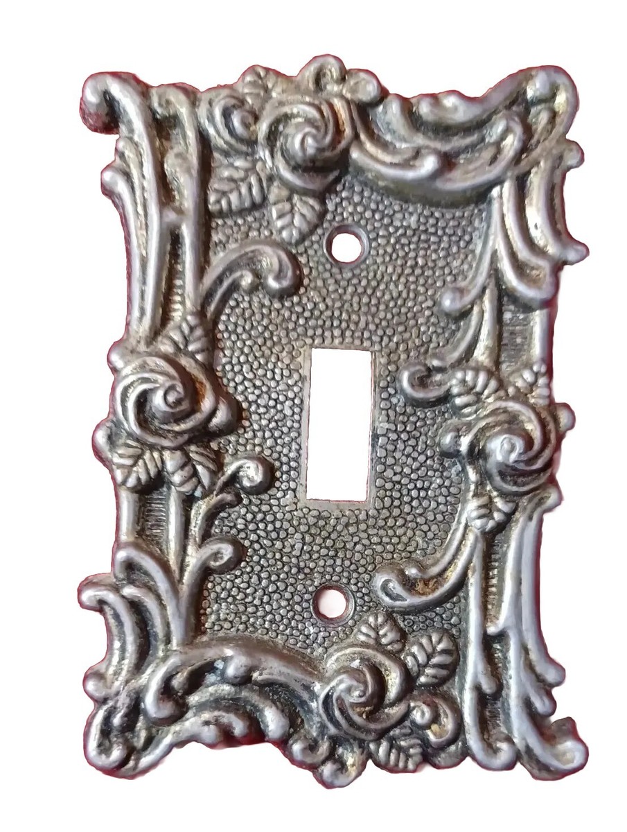 Vintage Victorian Silverplate Light Switch Cover