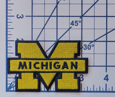 Michigan Wolverines 3.25" Iron On Embroidered Patch ~FREE Tracking ...