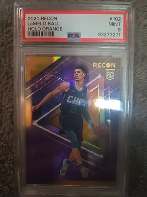 2020 Panini Recon LaMelo Ball (RC) Holo Orange PSA 9 #'d 23/25 | eBay
