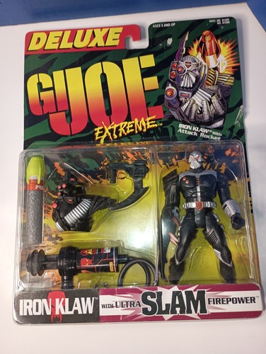 Hasbro 1995 Deluxe GI JOE Extreme IRON KLAW Attack Rocket Action Slam ...