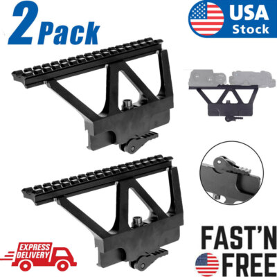 2PACK 20mm Quick Release Scope Mount Tactical Side Rail Locker ...