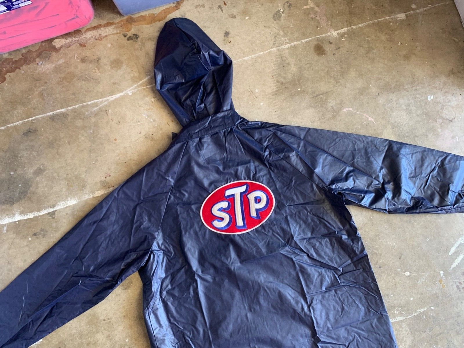 60s - 70s VINTAGE STP OIL TRENCH RAIN SLICKER RACING … - Gem