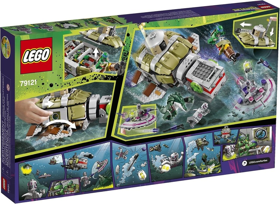 LEGO ~ 79121 ~ TMNT ~ TURTLE SUB UNDERSEA CHASE ~ NEW & SEALED ~ FREE ...