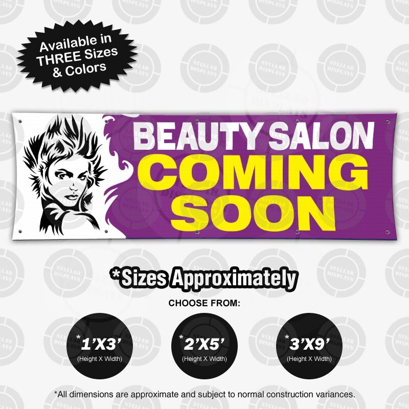 Hair Salon Opening Soon Signs